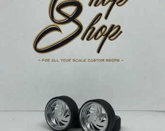 3D Printed Wheels for 1/25 Scale Model Concave Custom Wheels | Etsy