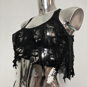 DECONSTRUCTED SPIDER COBWEB Top / Destroyed / Subversive / Ripped ...