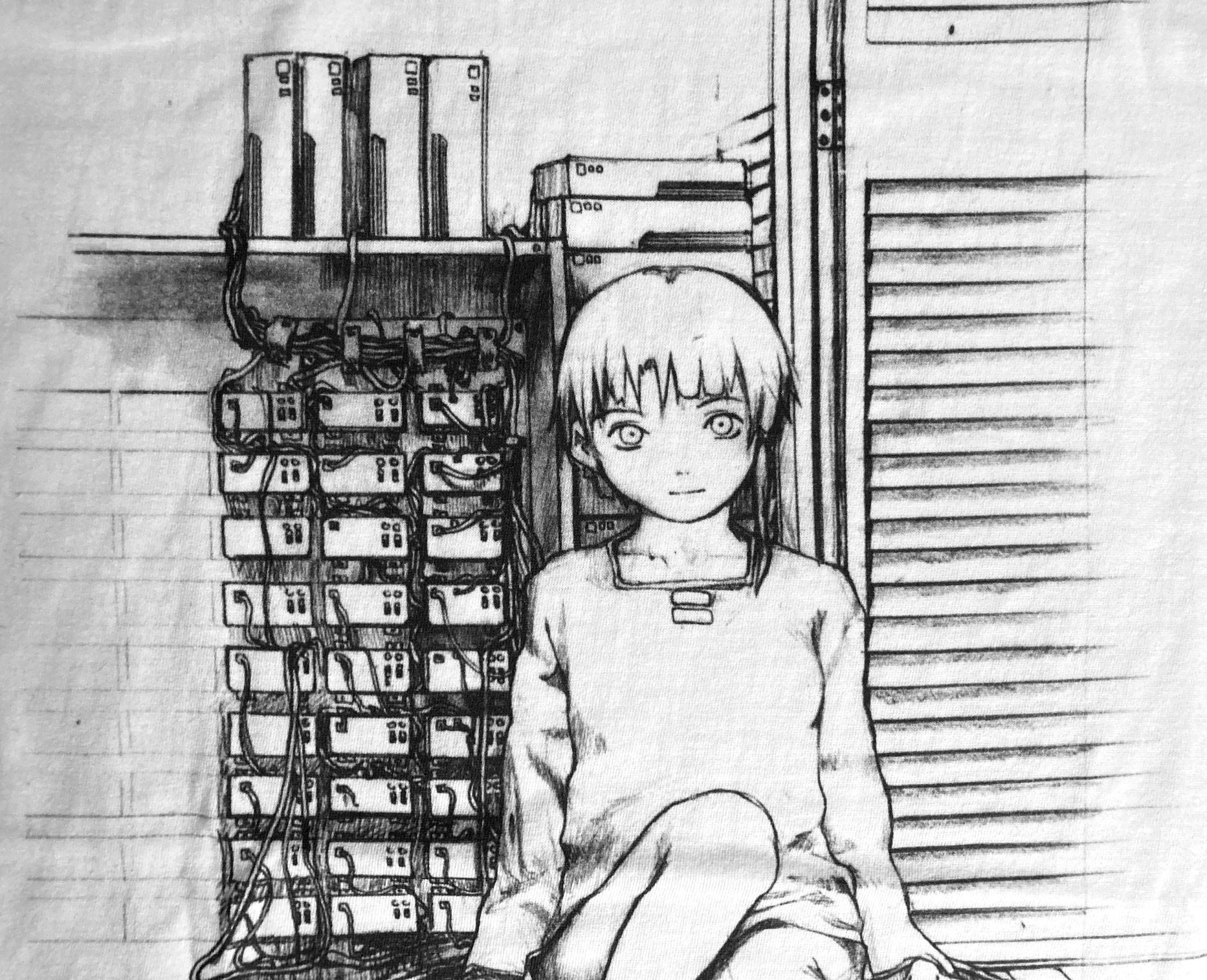 Serial Experiments Lain T-SHIRT V2 sleeve Print Optional - Etsy
