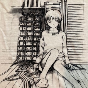 Serial Experiments Lain T-SHIRT V2 (sleeve Print Optional) - Etsy