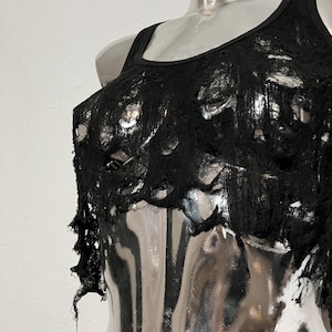 DECONSTRUCTED SPIDER COBWEB Top / Destroyed / Subversive / Ripped ...