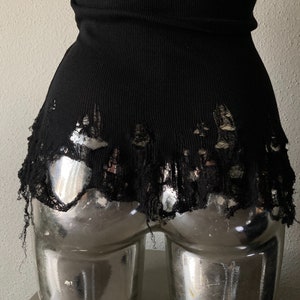 Hand Shredded Distressed Hem Ribbed Tank Top - FULL LENGTH - Etsy