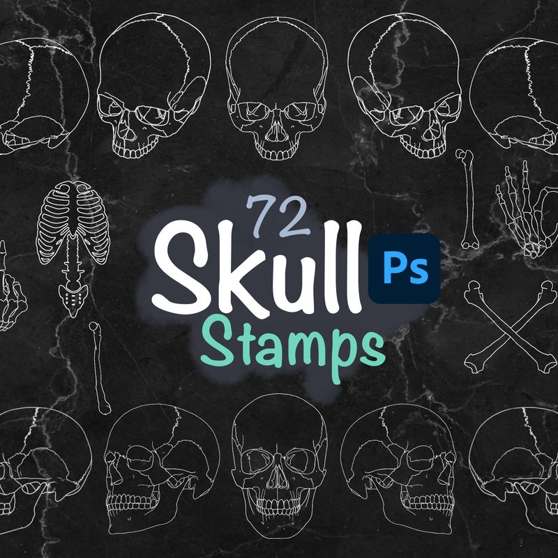 Skeleton Stamps - Etsy