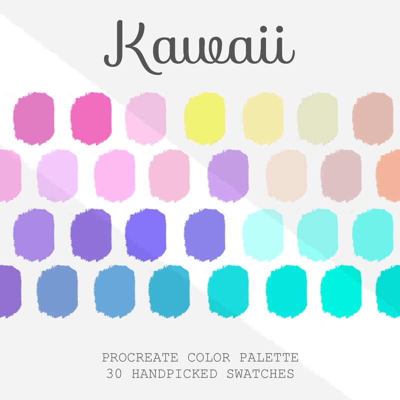 Kawaii Color Palette - Etsy