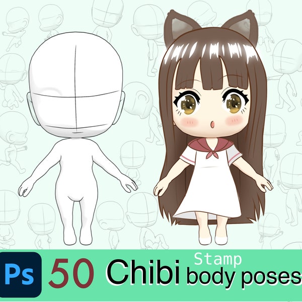 Chibi Drawing Base - Etsy