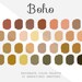 Boho Palette, Digital Color Palette, Procreate Tools, Instant Download ...