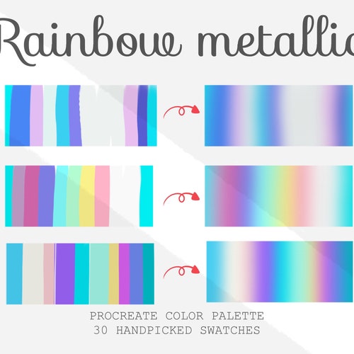 Metallic Palette Digital Color Palette Procreate Tools - Etsy