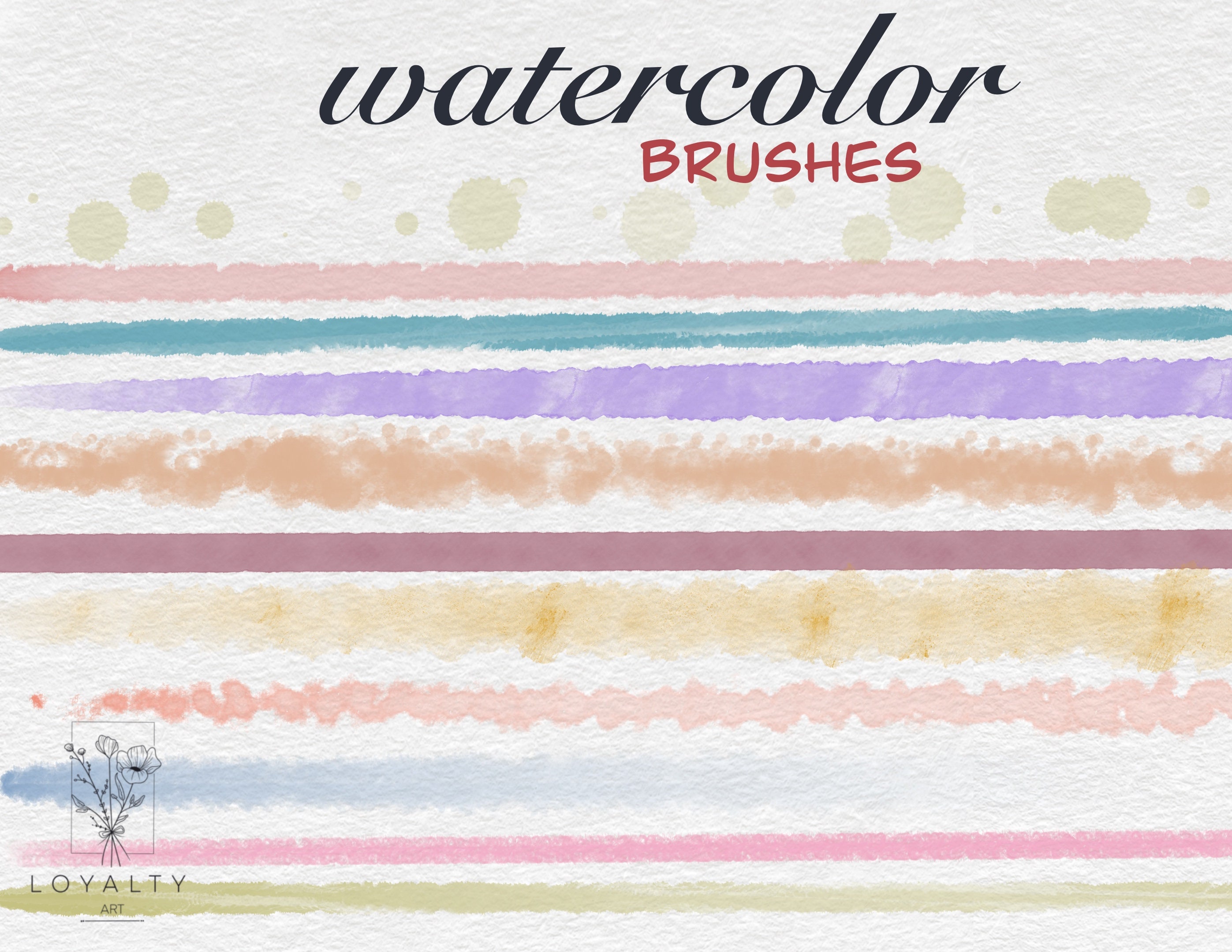 118 Procreate Watercolor Kit Brushes Watercolor texture | Etsy