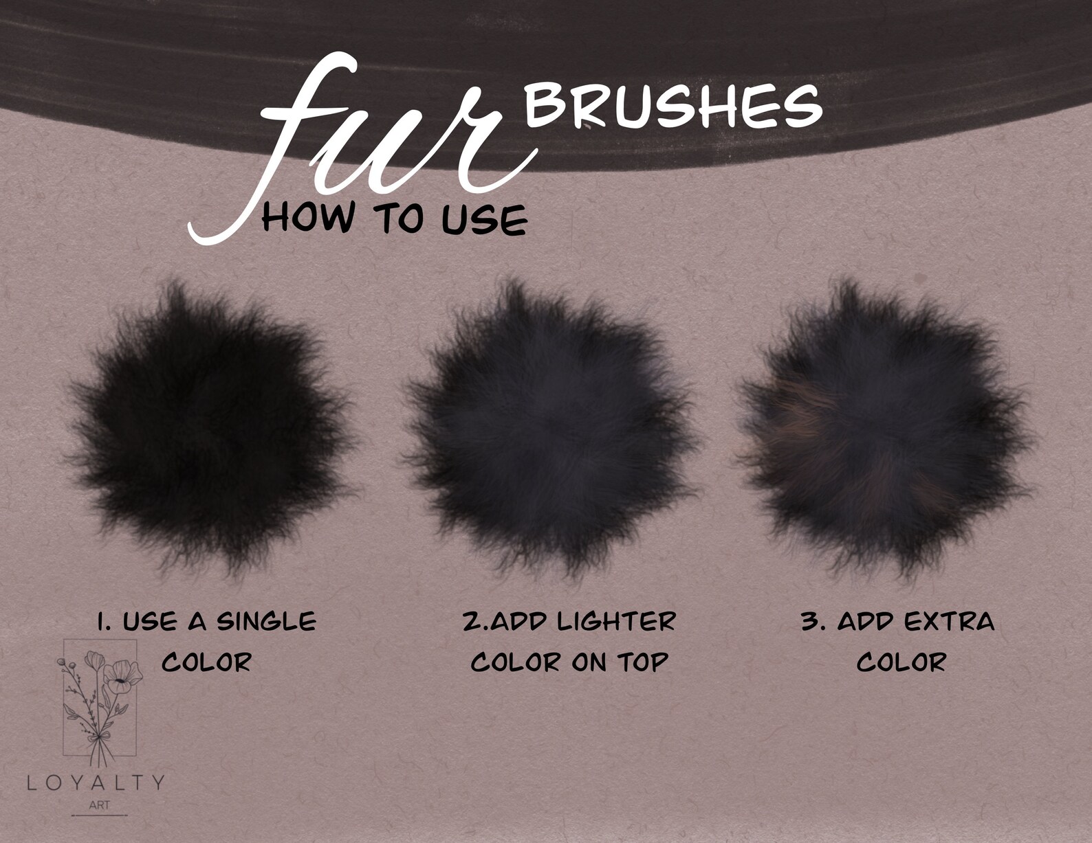 30 Procreate Fur Brushes Animal Hair Brushes for Procreate | Etsy