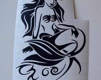 Little Mermaid Decal | Etsy