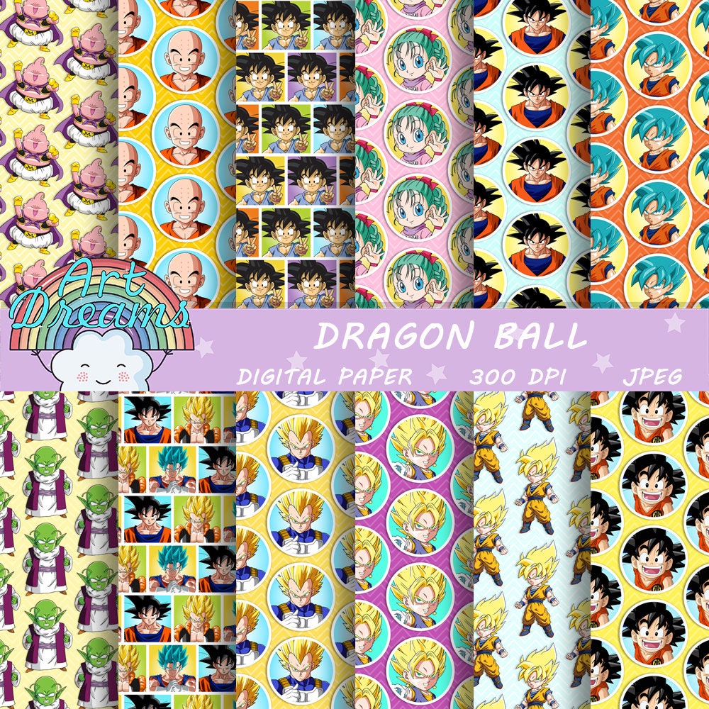 Anime Digital Paper Printable Scrapbooking Background - Etsy