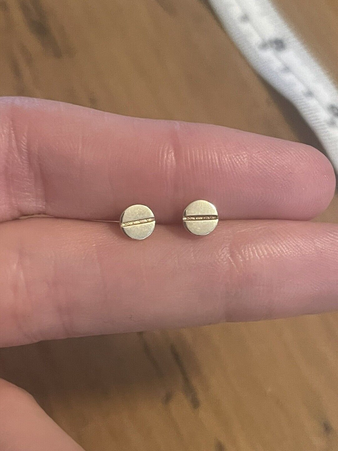 14K Screw Stud Earrings Flat Head Screw Earrings Nail Head Post ...