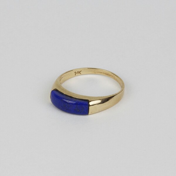 Lapis Gold Ring - Etsy