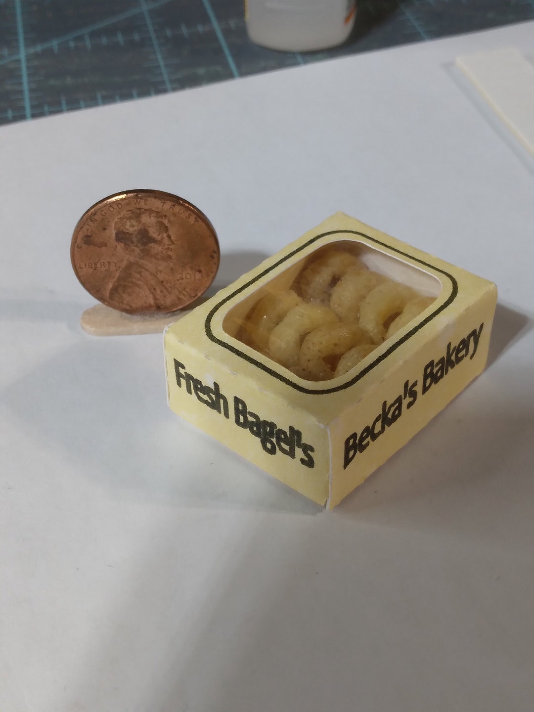 Miniature Bagels With Box - Etsy