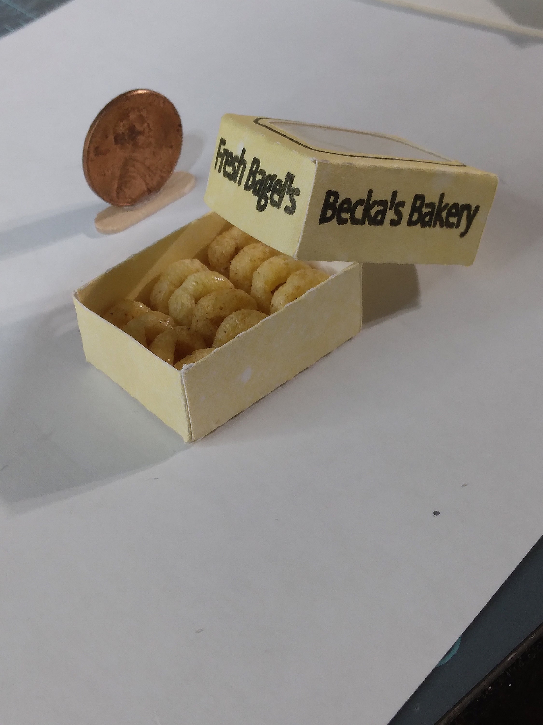 Miniature Bagels With Box - Etsy