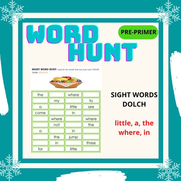 Sight Word Activity - Etsy