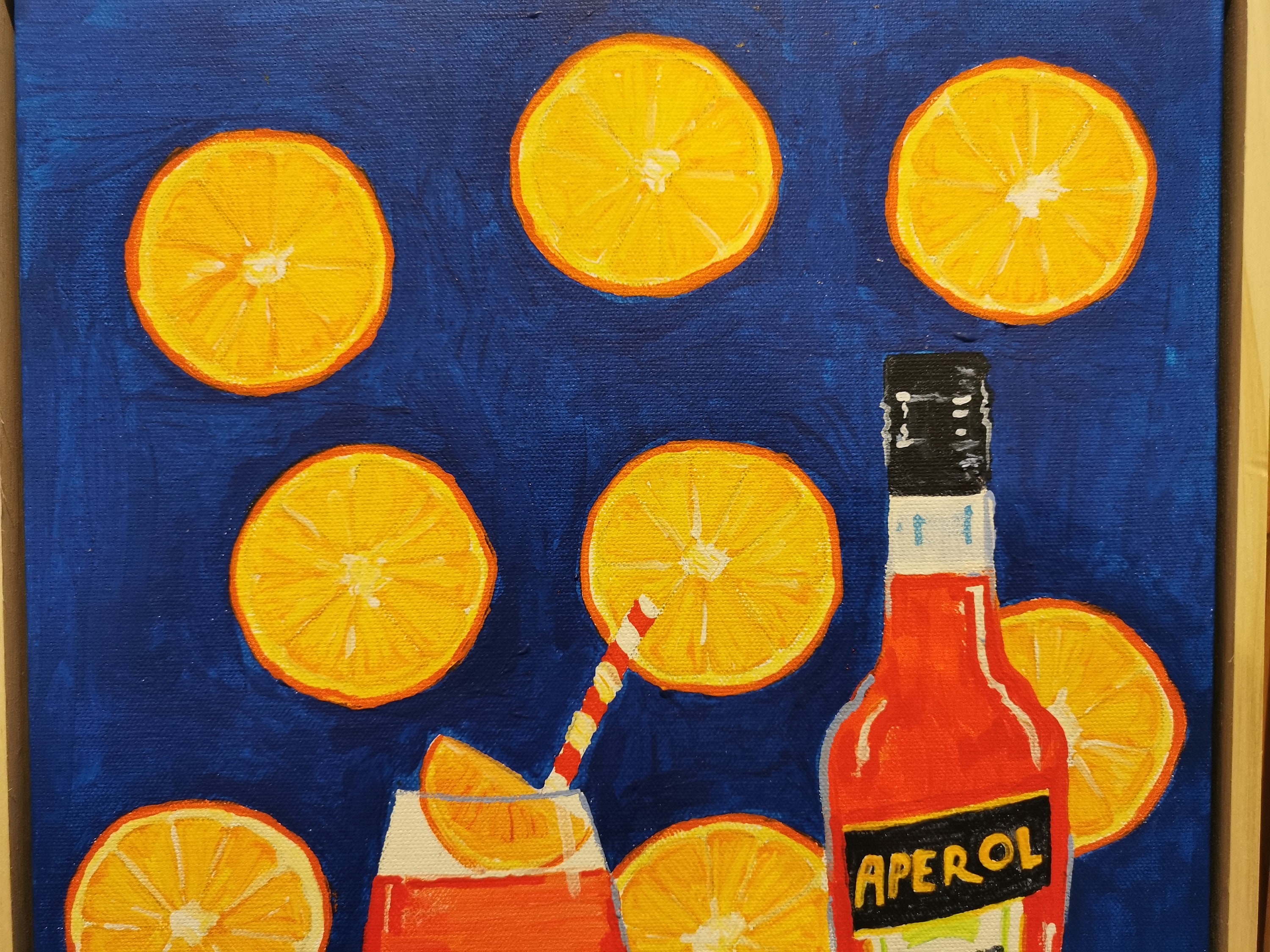 Cocktail Painting. Aperol With Oranges. Aperol Art. Alcohol Art. Still ...