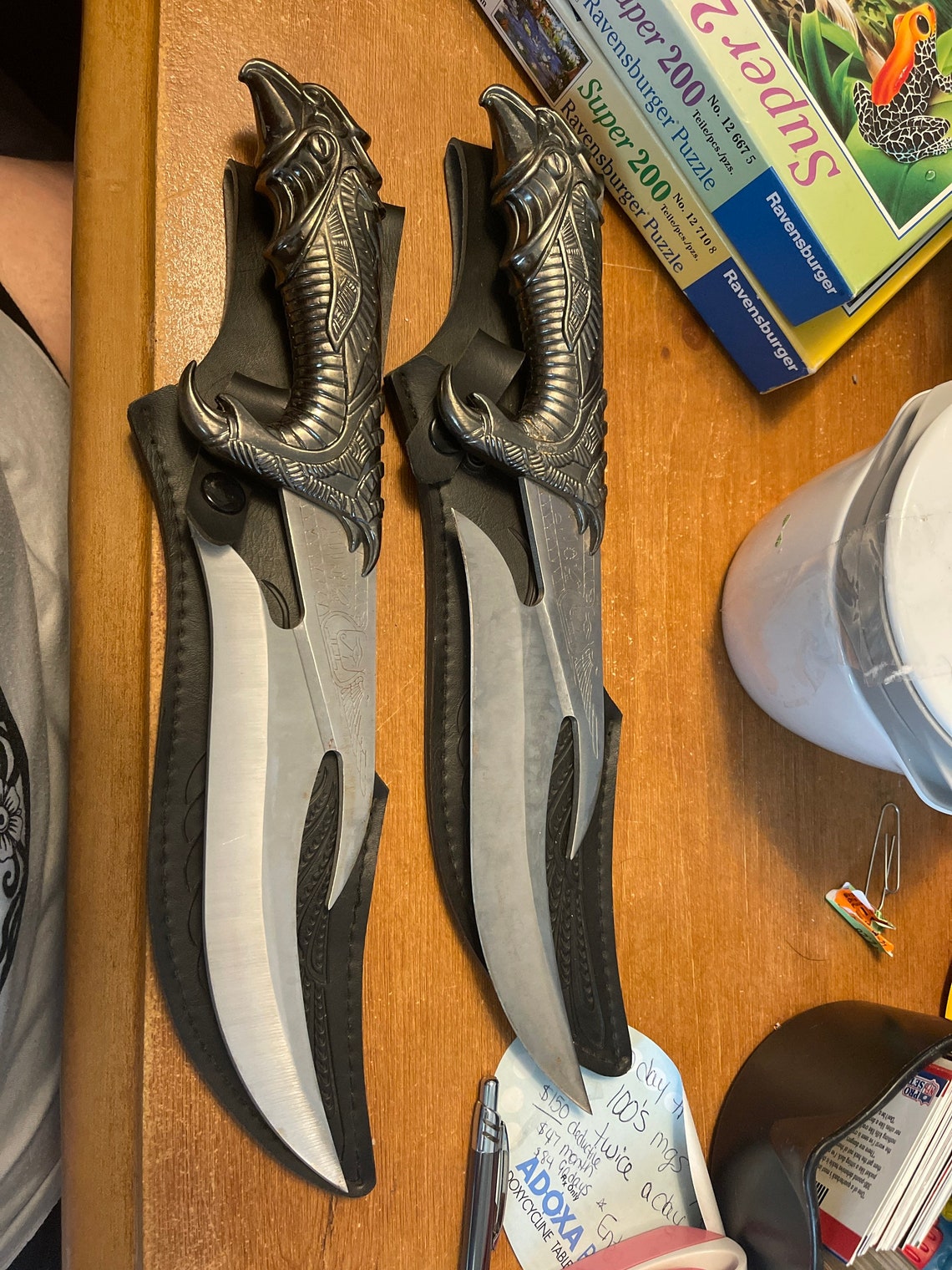 Set of 2 Antique Ornate Eagle Head Decorative Knives with | Etsy