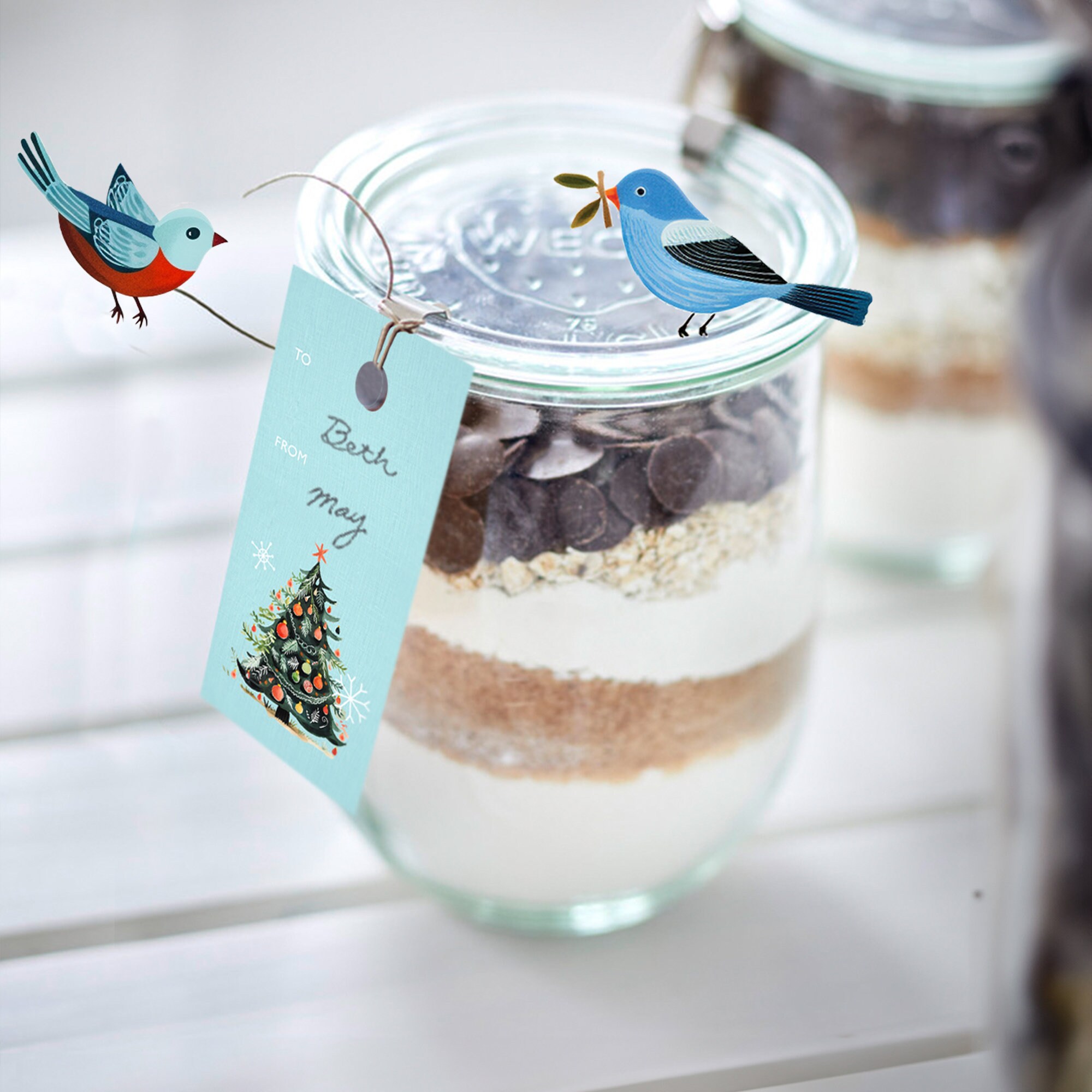 Christmas Printable Gift Tags, Food Tags, Primrosia Designs, Download ...