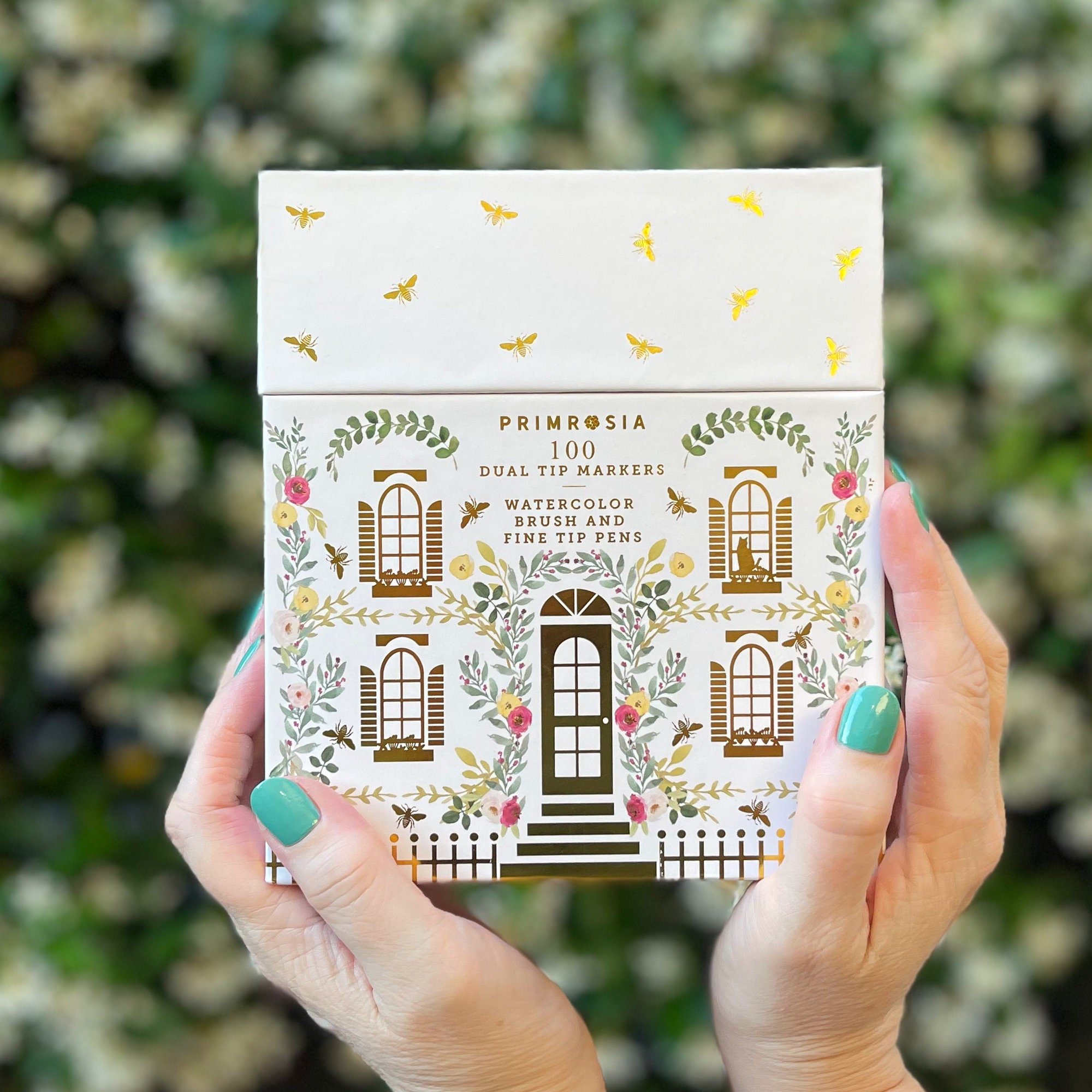 Primrosia 100 Dual Tip Watercolor Markers Fine and Brush Tips | Etsy