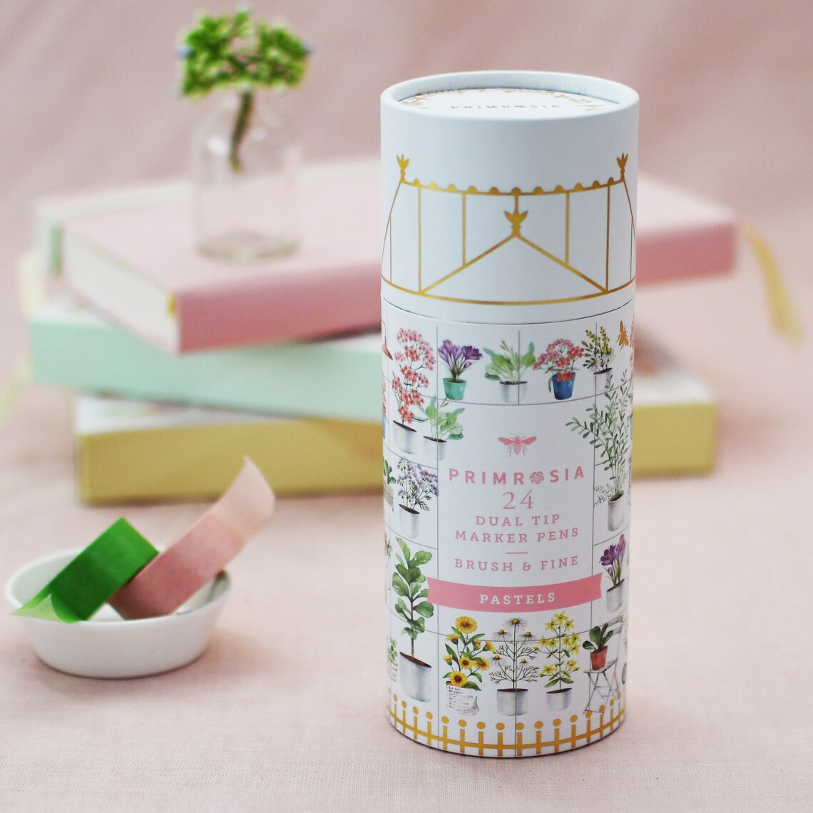 Primrosia 24 Pastel Dual Tip Watercolor Markers Fine and - Etsy