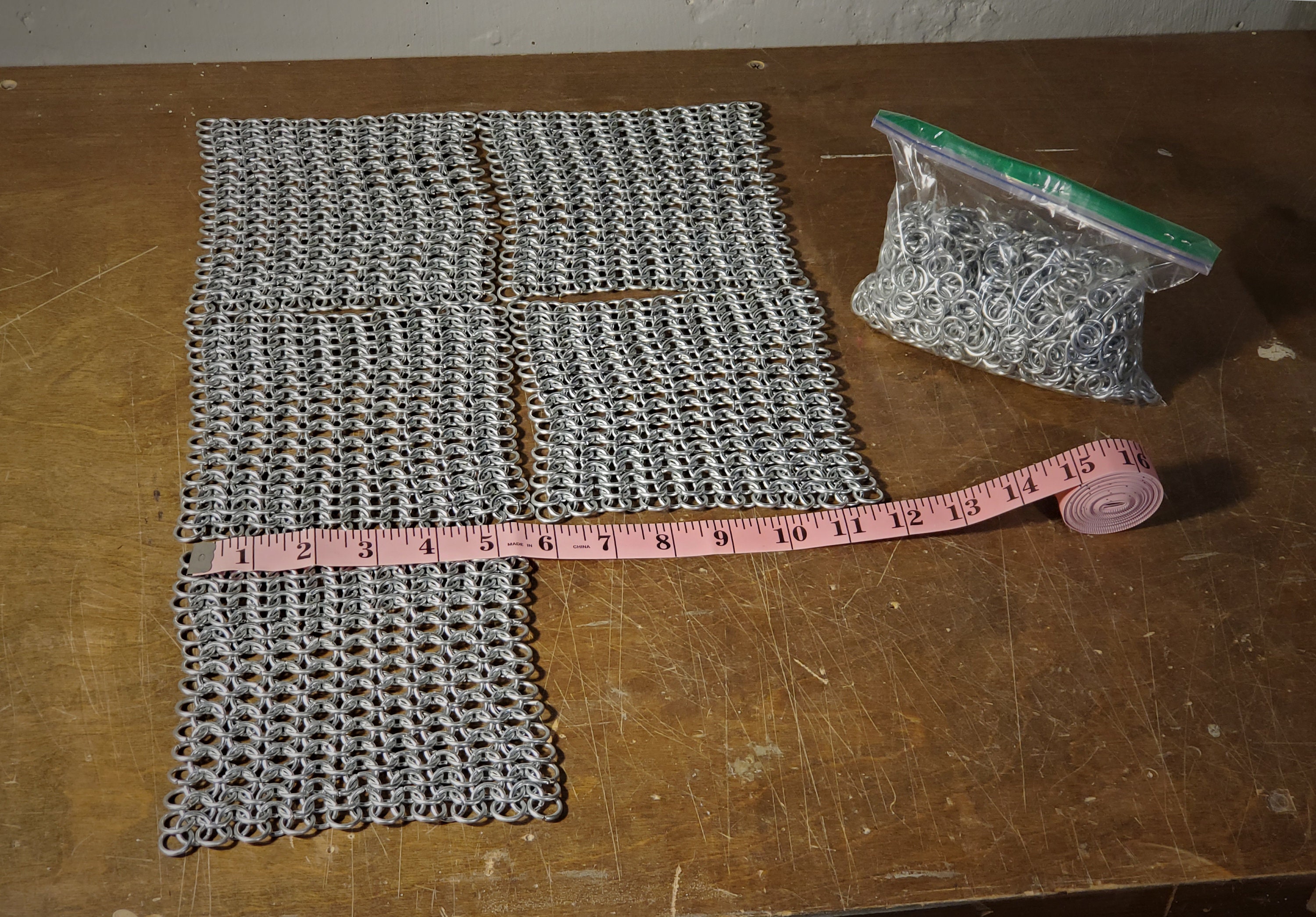 Galvanized Steel Chainmail Starter Kit 3/8 I.D. Rings - Etsy UK