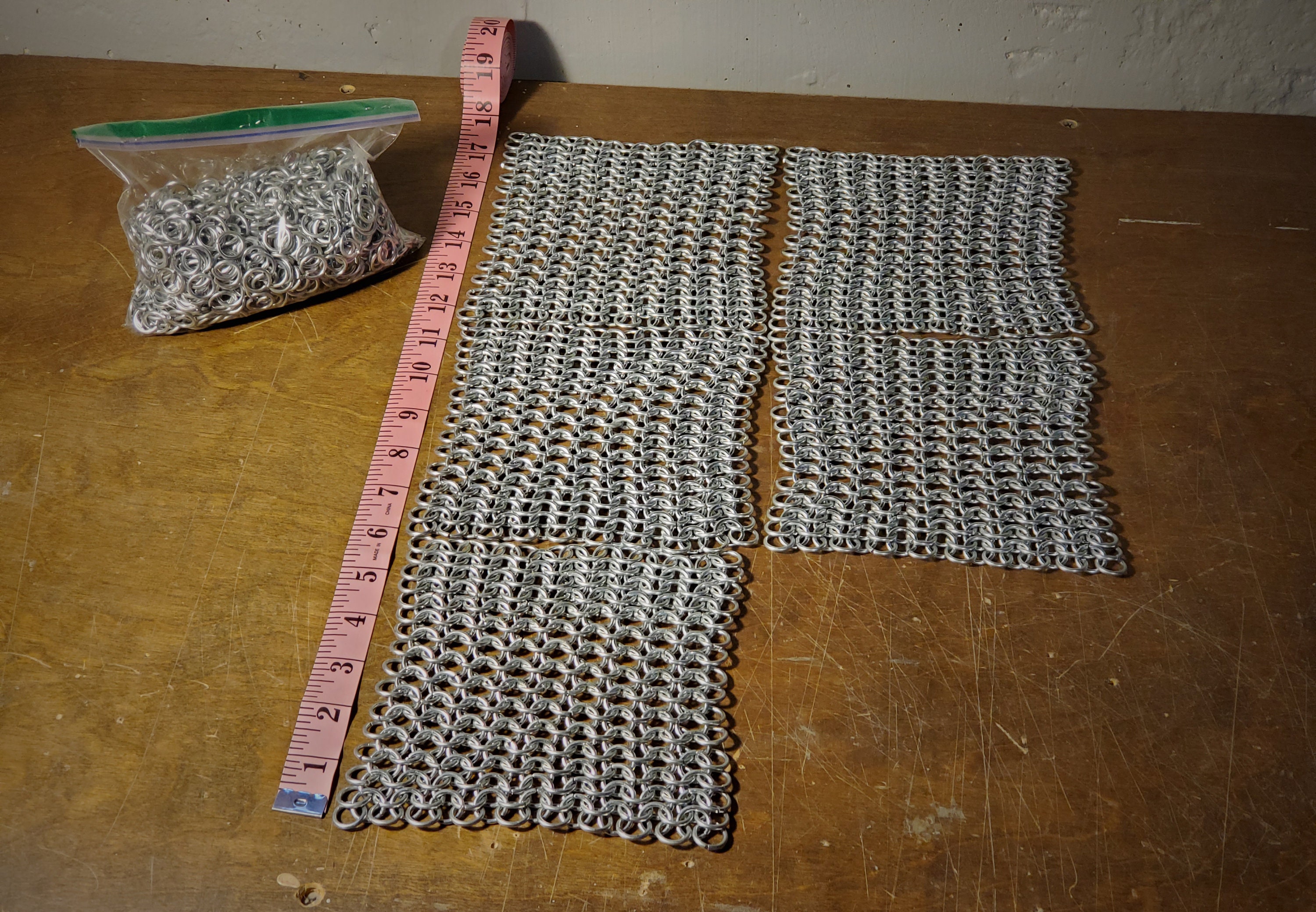 Galvanized Steel Chainmail Starter Kit - 3/8" I.D. Rings - Etsy