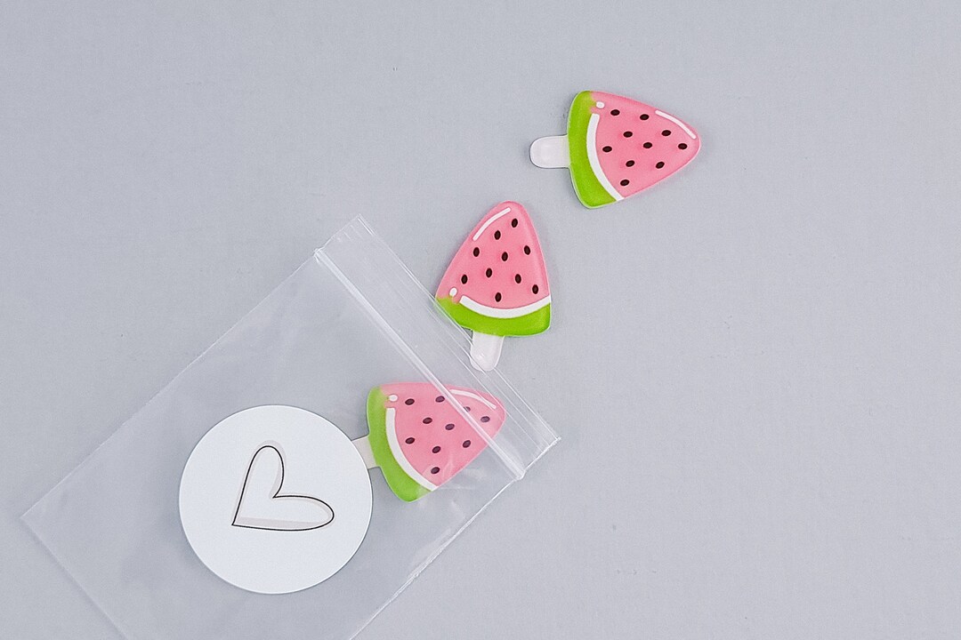 Acrylic Watermelon Popsicles | 3 Ct. - Etsy