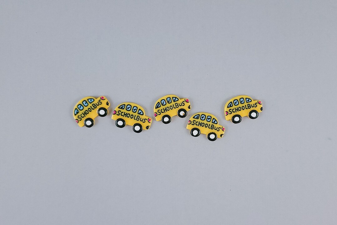 Acrylic School Bus | 5 Ct. Flatbacks - Etsy