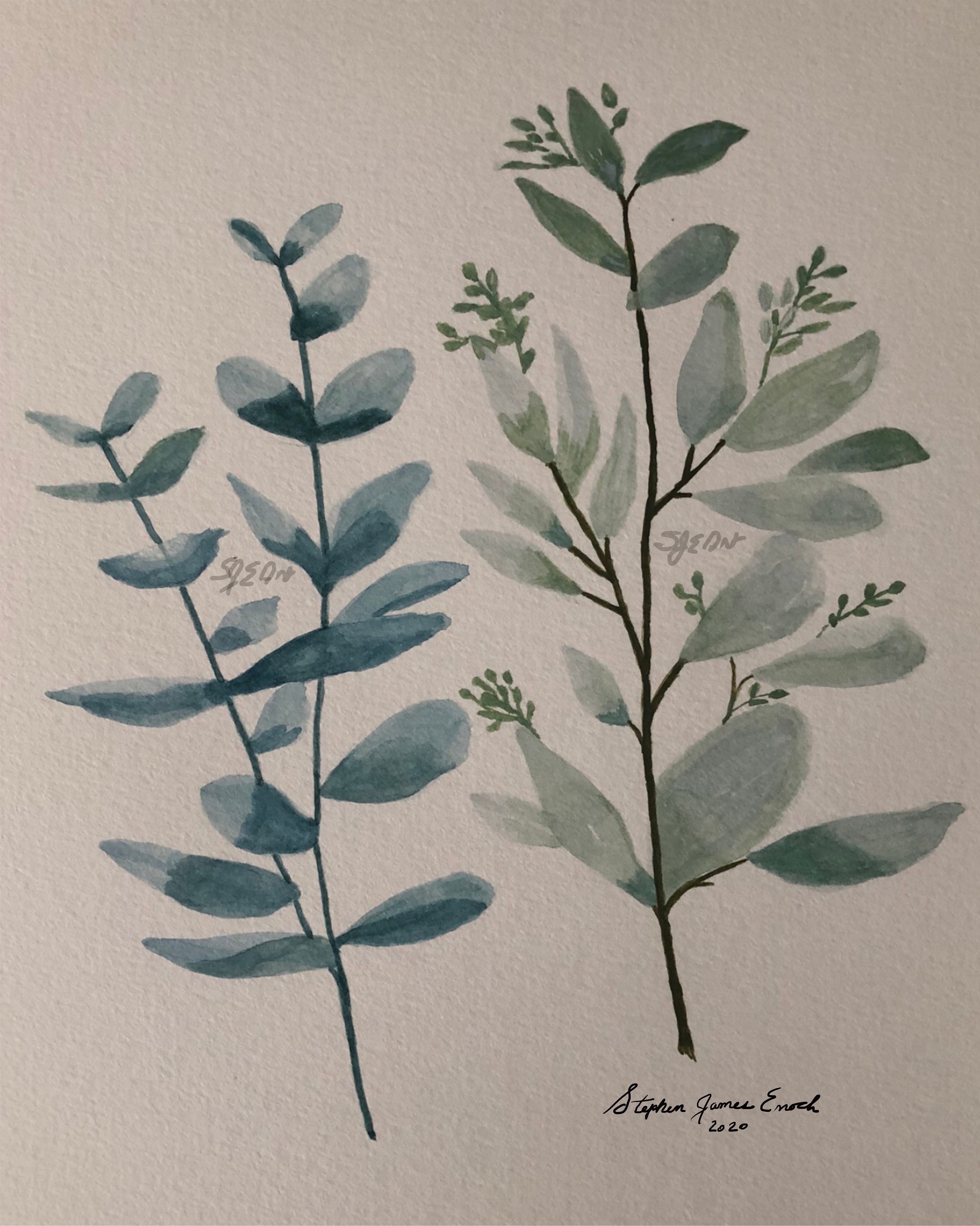 Watercolor Botanical Print 2 - Etsy UK