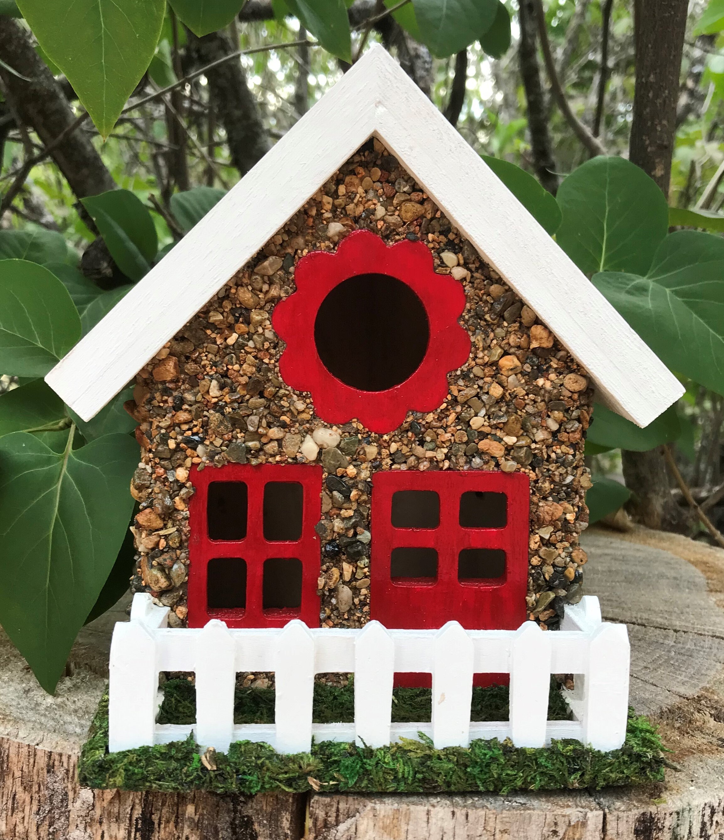 Rock Bird Houses