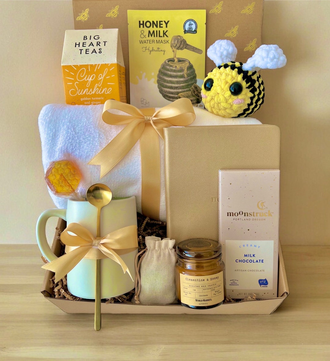 Get Well Soon, Sending A Hug Gift Box, Sunshine Care Package, Thinking ...