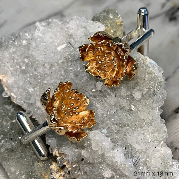 Flower Cufflinks - Etsy UK