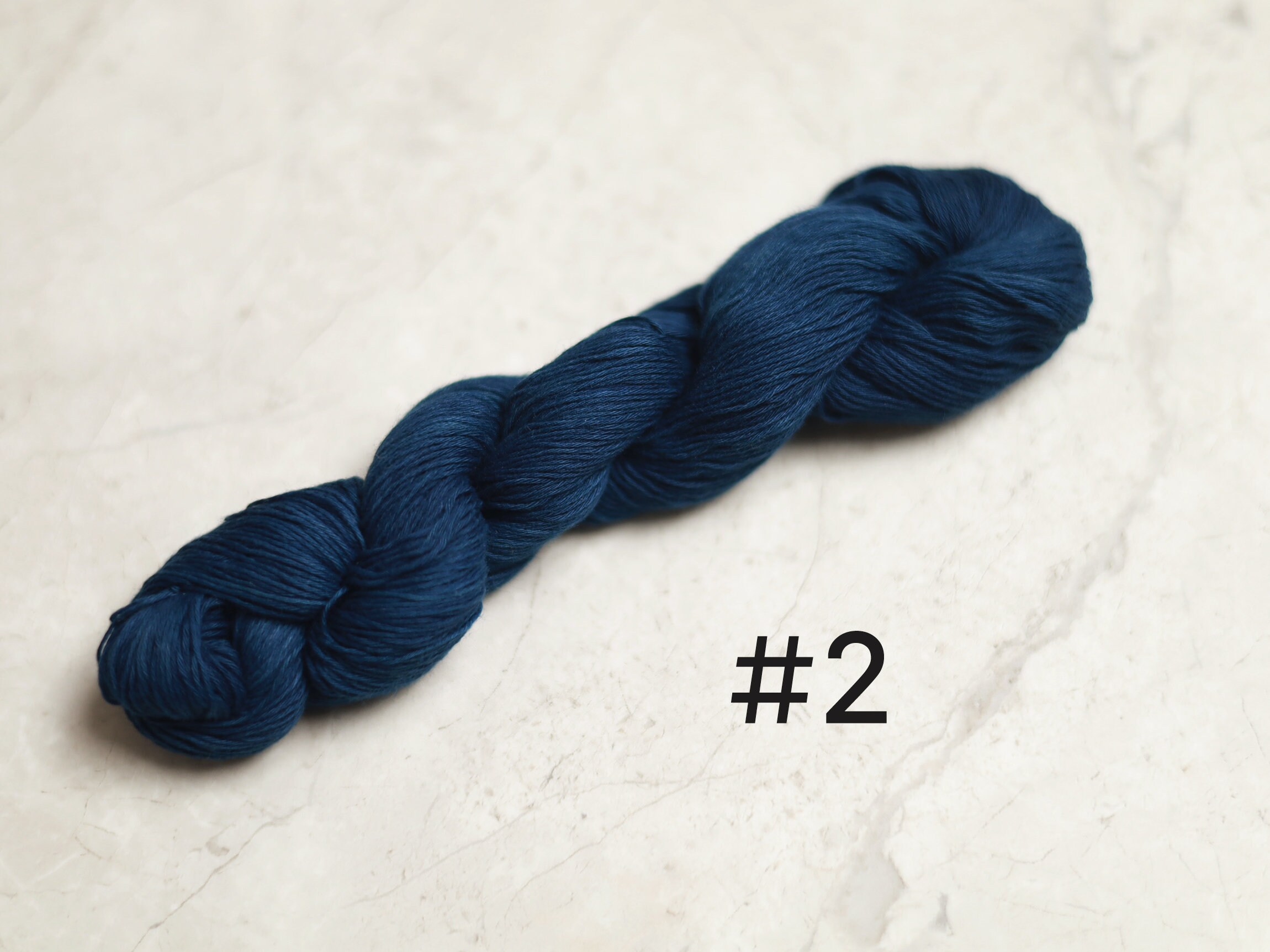 Indigo Natural Plant Dyed Raw Sashiko Thread - Standard Thickness, 100 ...