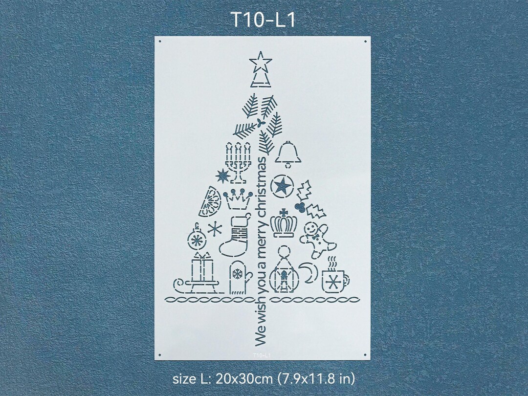 Christmas Tree Reusable Sashiko Stencil | Embroidery Quilting Patterns ...