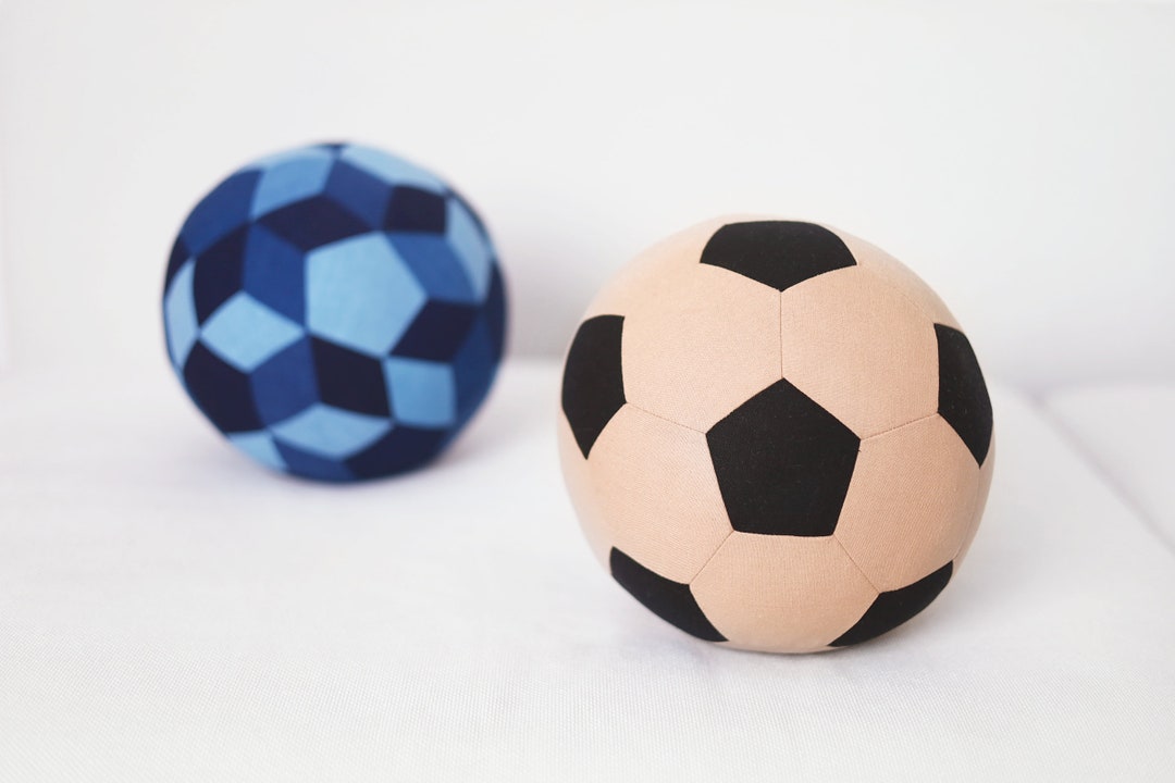 Fabric Football Sewing Pattern: Round Ball Cushion, 2 Styles (PDF ...