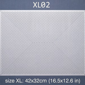 Reusable Sashiko Stencil | Embroidery Quilting Patterns Template - Size XL (XL01-04) Matt Finish ...