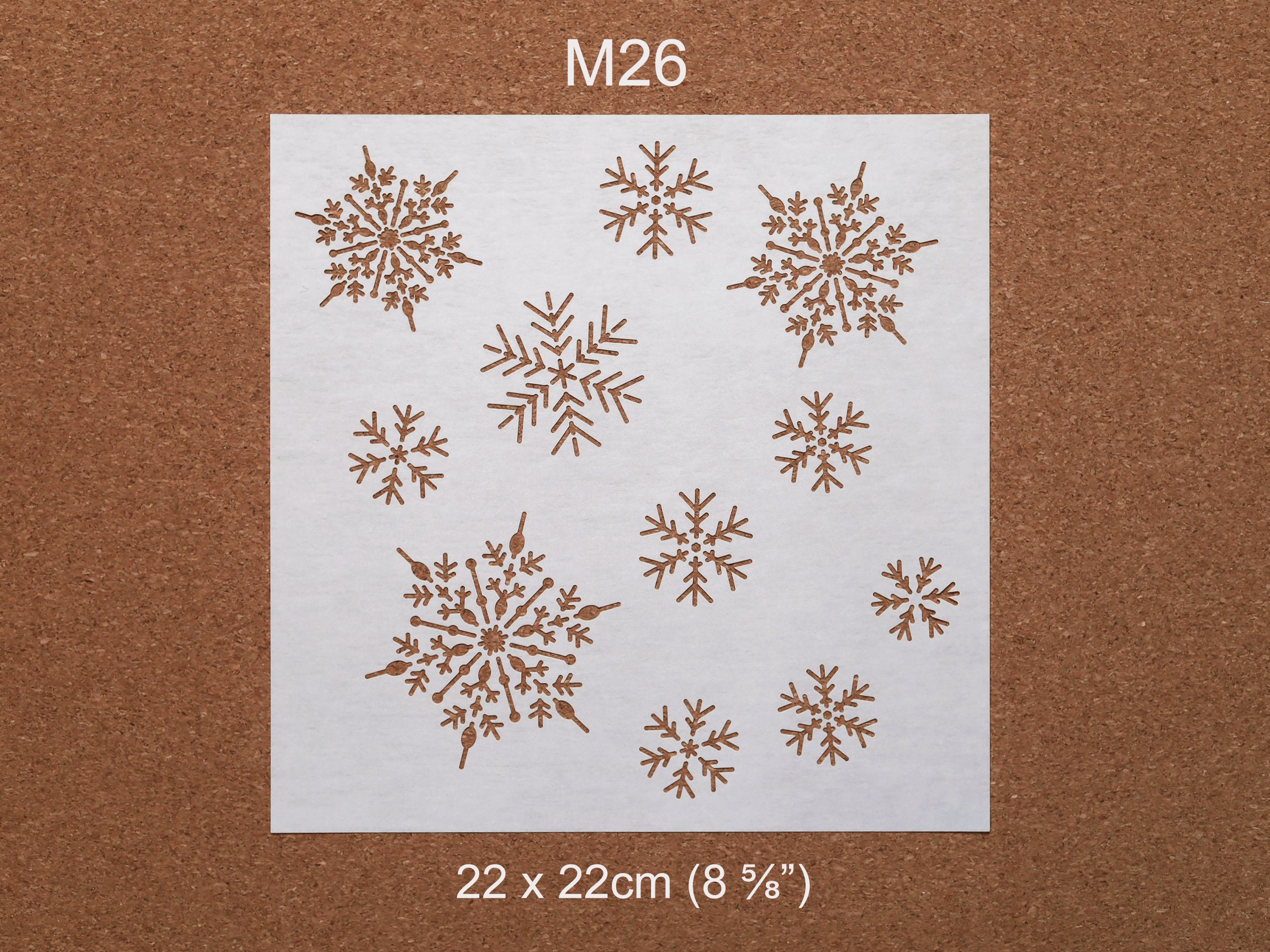 Reusable Sashiko Stencil | Embroidery Quilting Patterns Template - Size M (M26-29) Matt Finish ...