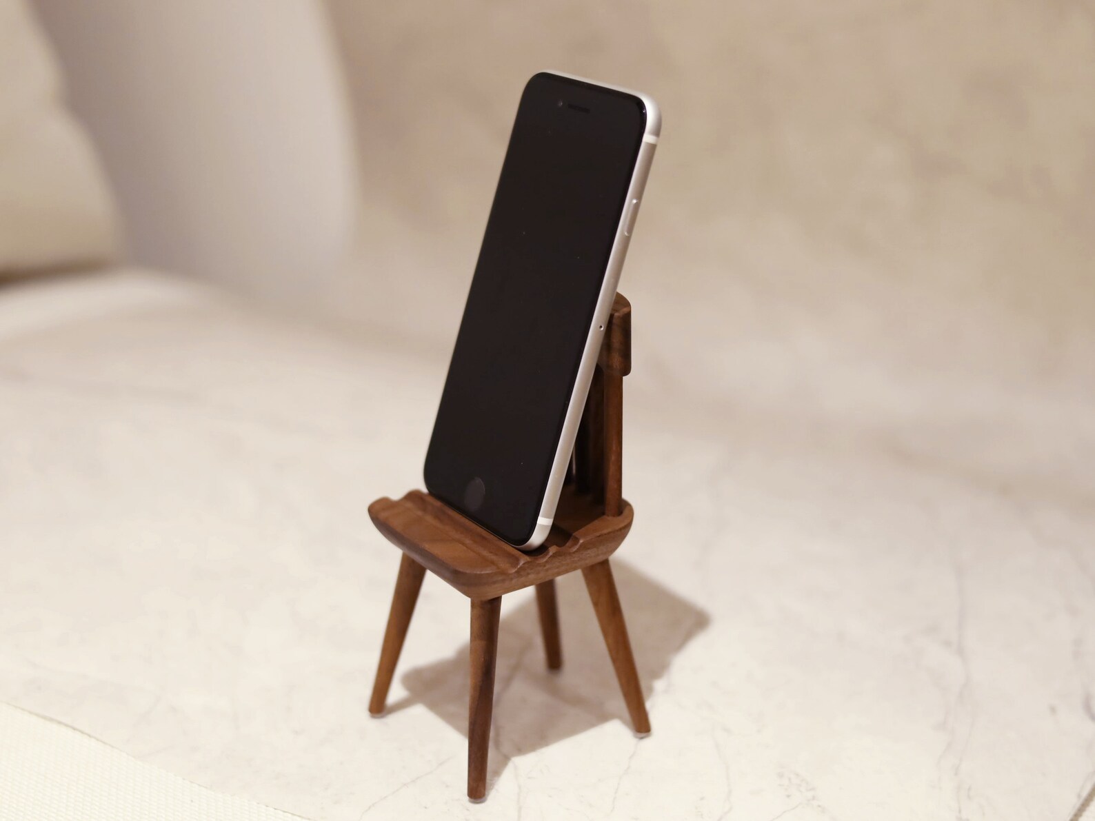 Solid Wood Mini Chair / Bench Mobile Phone iPad Tablet Stand - Etsy