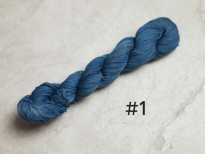 Indigo Natural Plant Dyed Raw Sashiko Thread - Standard Thickness, 100 ...