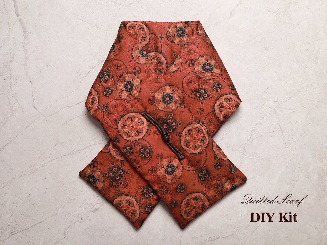 DIY Kit for Mandarin Style Quilted Scarf - Ideal Gift for Mother and ...