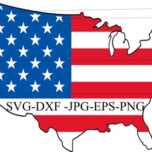 American Flag Svg-dxf-jpg-eps-png Digital Download. Patriot Cricut ...