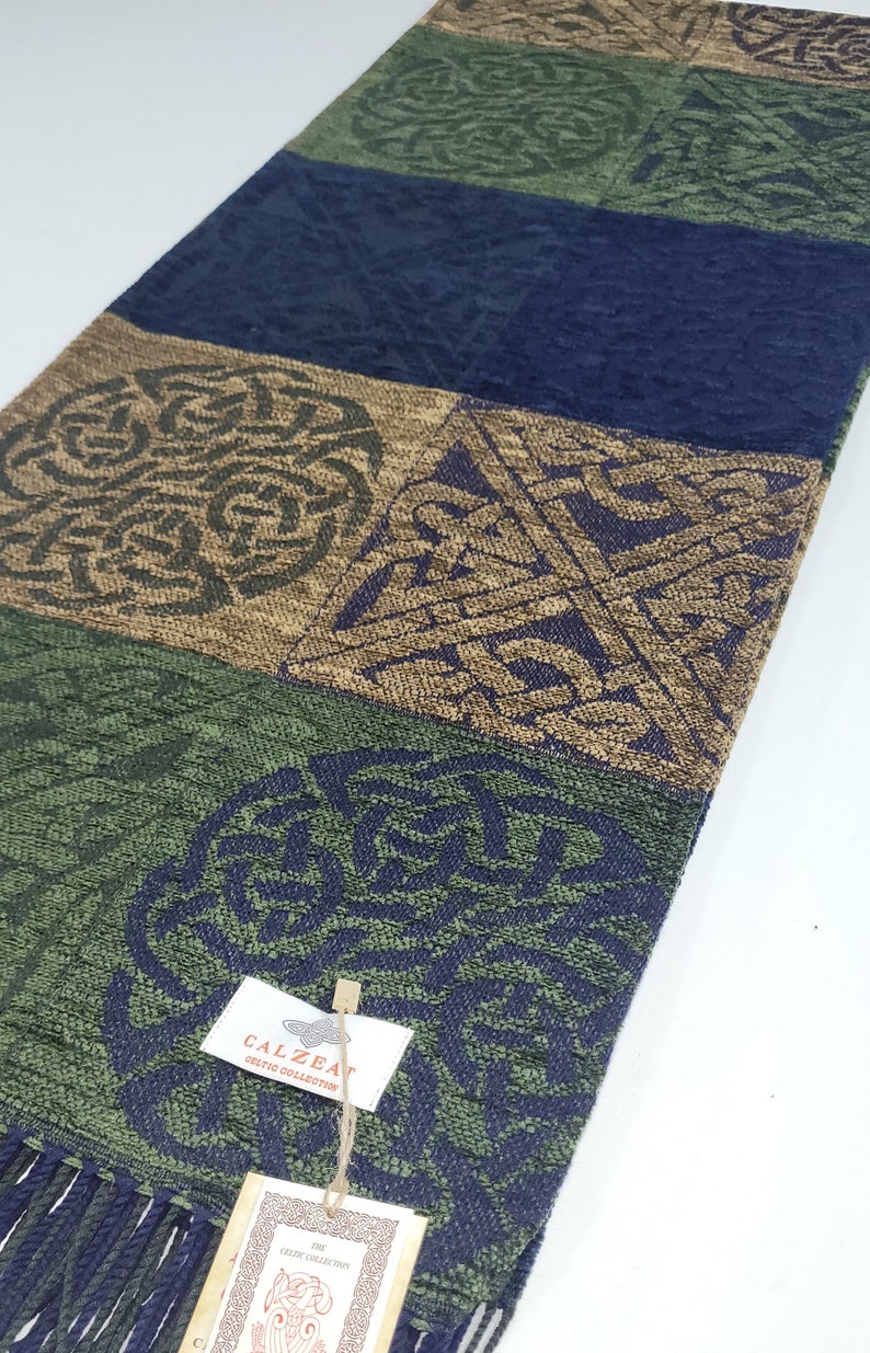 Calzeat Made in Scotland Jacquard Woven Celtic Knot Clansman Throw - Etsy