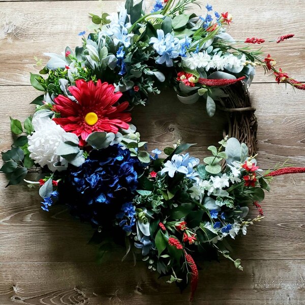 Labor Day Wreath - Etsy
