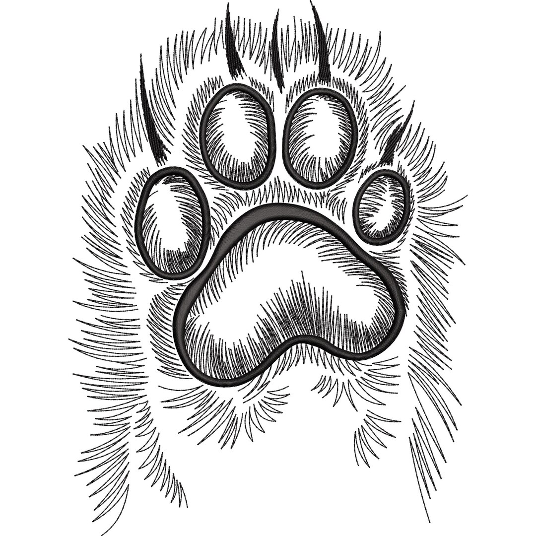 Cat Paw Print Embroidery Design, Cat Mother Machine Embroidery File ...