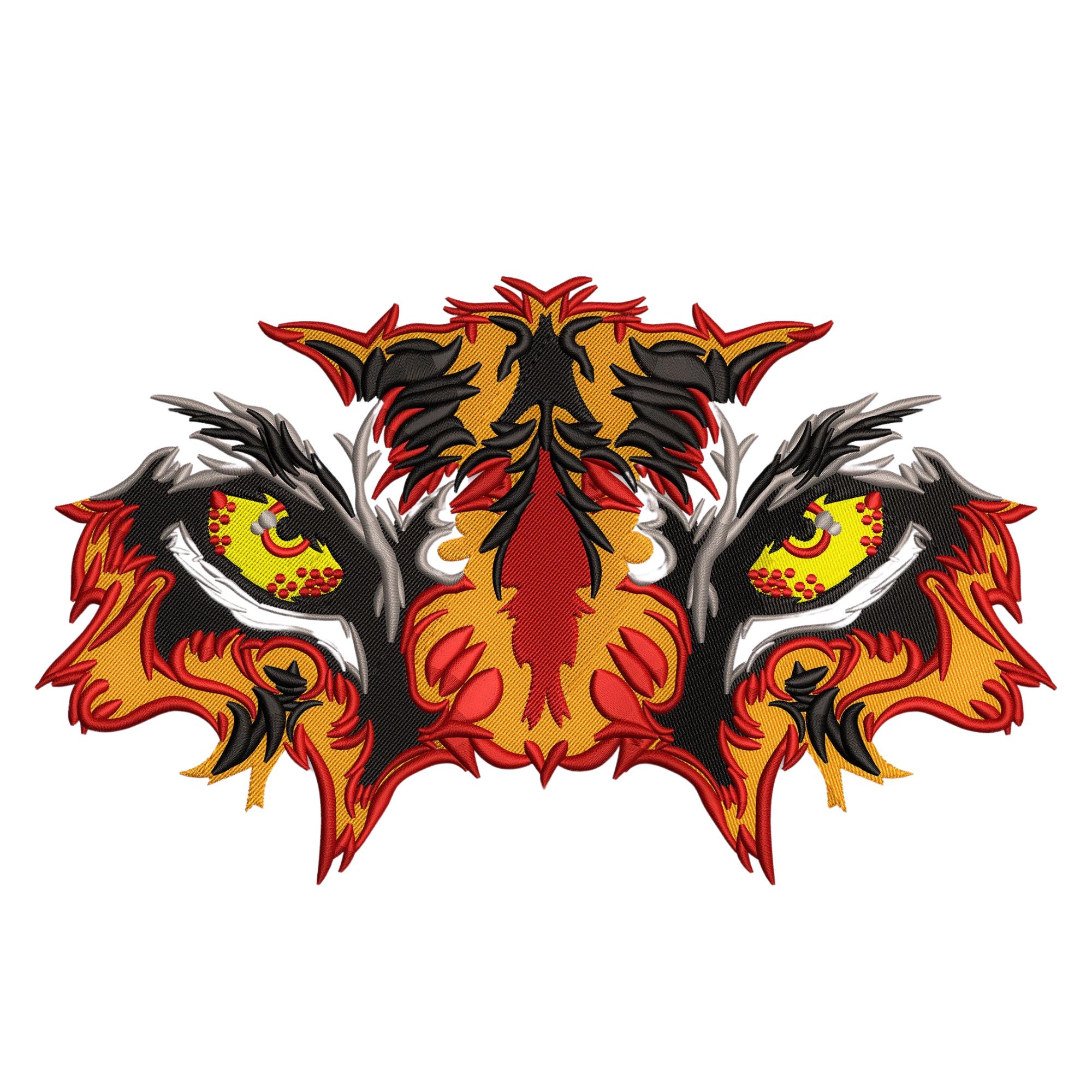 Tiger Eyes Machine Embroidery Design. Tiger Embroidery Design. Fierce ...