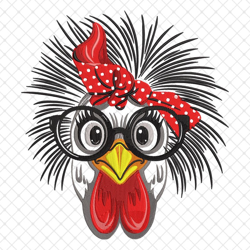Chicken Embroidery - Etsy