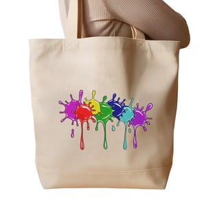 Pastel Paint Splatter Machine Embroidery, Cute Dripping Embroidery ...