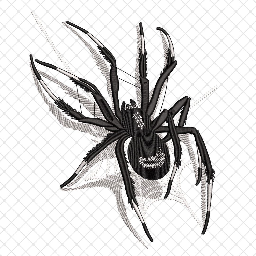 Spider 3D Embroidery Design, Spider Machine Embroidery Files, Spider ...