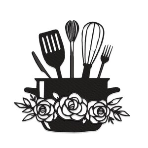Kitchen Utensils Split Embroidery Design, Baking Tools Embroidery ...